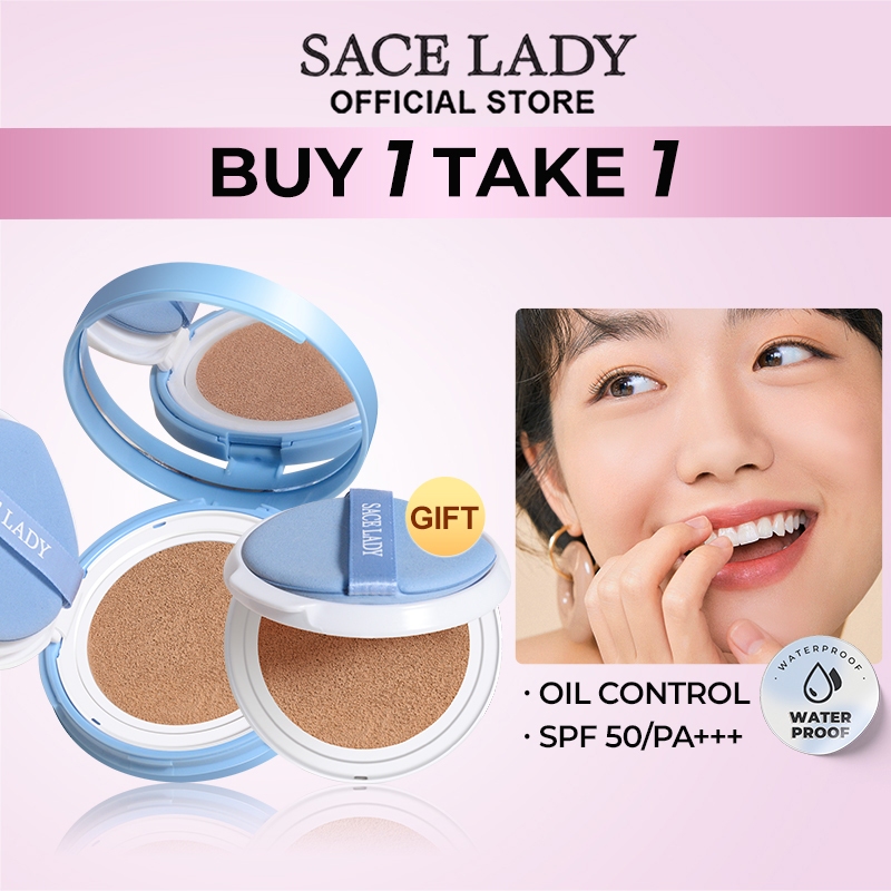 SACE LADY BB Cream Matte Cushion Foundation Waterproof Lock Makeup Oil Control SPF 50 PA ...