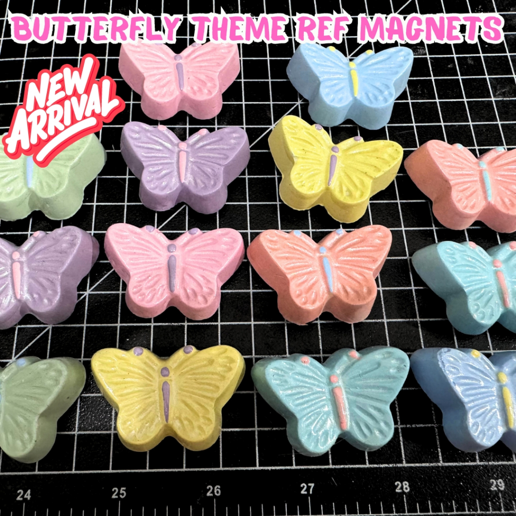 Butterfly theme ref magnets butterfly theme souvenirs shimmery glossy ...