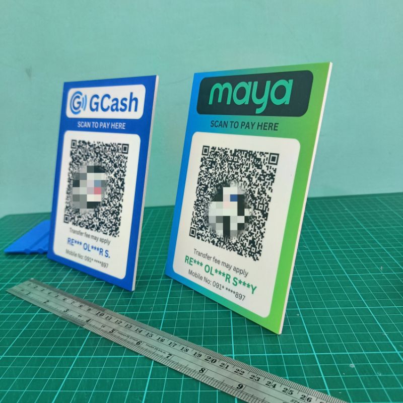 Personalized GCash Maya QR code standee Sintra Board | Shopee Philippines