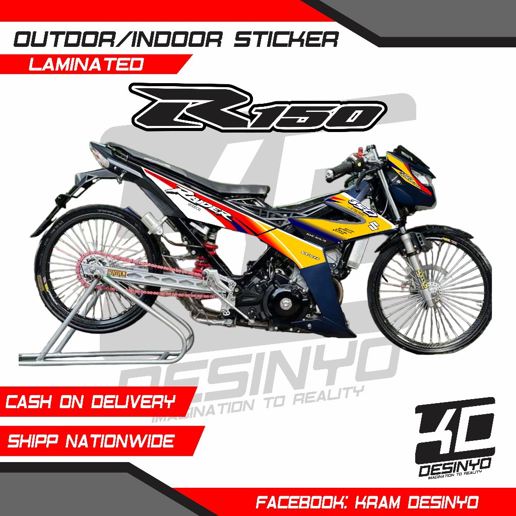 RAIDER 150 FI STOCK STICKER (RS EDITION) | Shopee Philippines