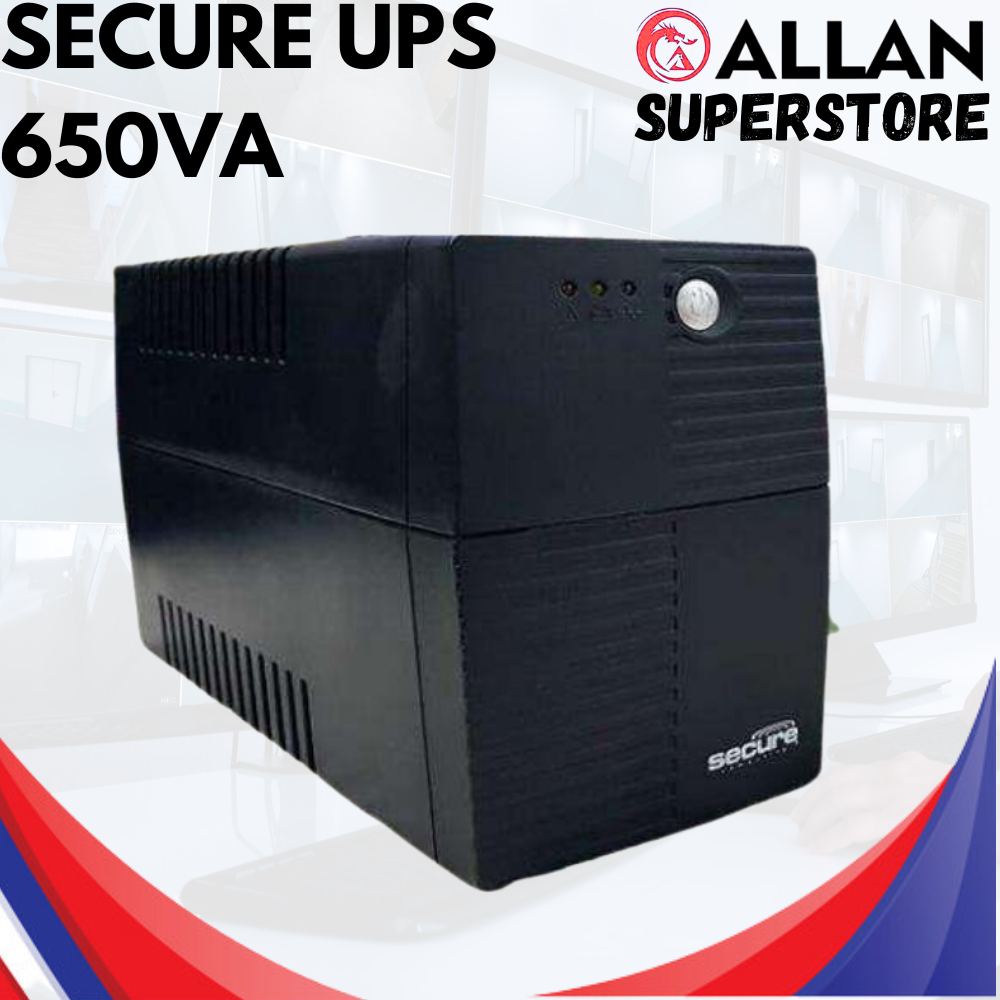 Secure 650va Ups With Built In AVR Computer UPS 650VA | Shopee Philippines