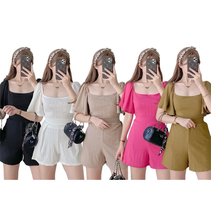 Saira Puff Terno Short | Shopee Philippines