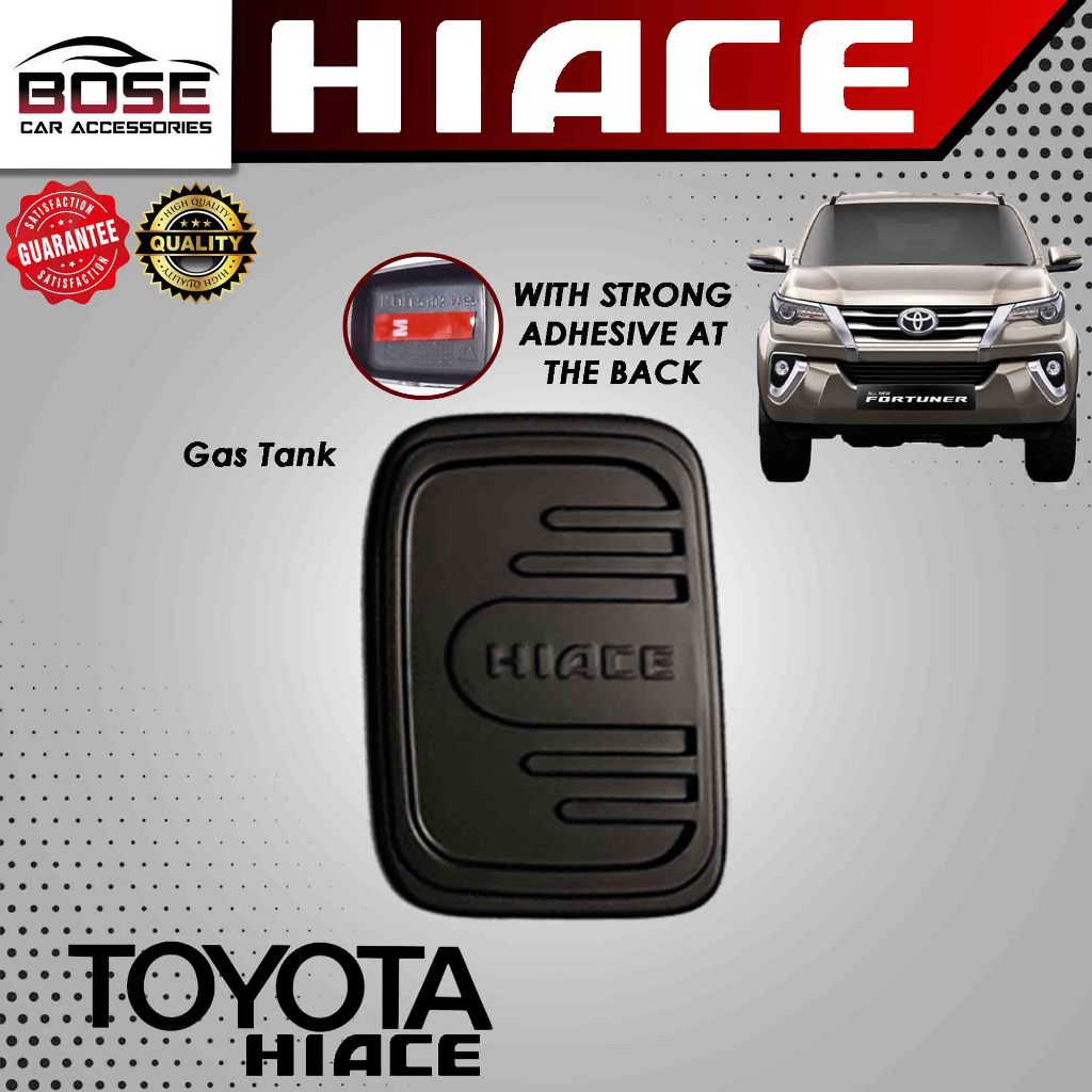 Toyota Hiace GL Grandia 2014-2018 Black / Chrome / Gas Tank Cover ...