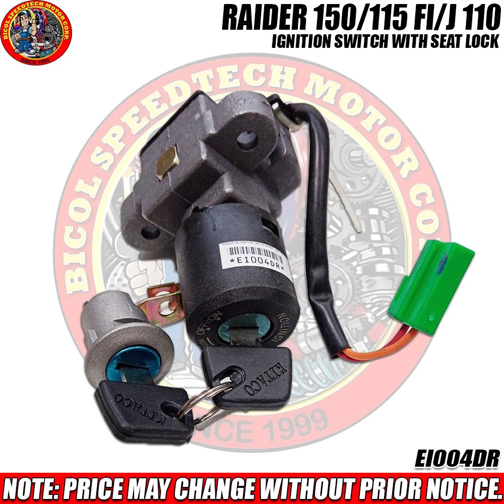 RAIDER 150/115 FI/J 110 IGNITION SWITCH W/ SEAT LOCK (EI004DR2 ...