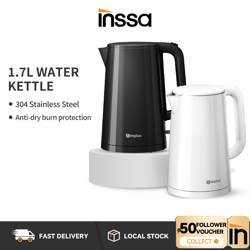 INSSA X Simplus 1.7L 1500W double layer anti-scalding kettle anti-dry boil power cut-off ...