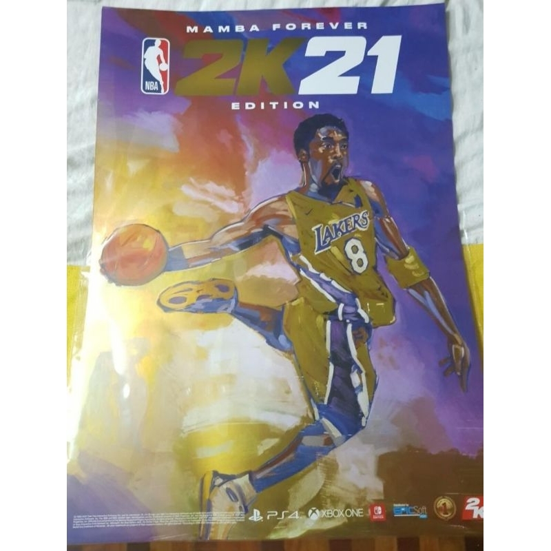 NBA 2k21 Poster Kobe Bryant (Sealed in Plastic Wrap) | Shopee Philippines