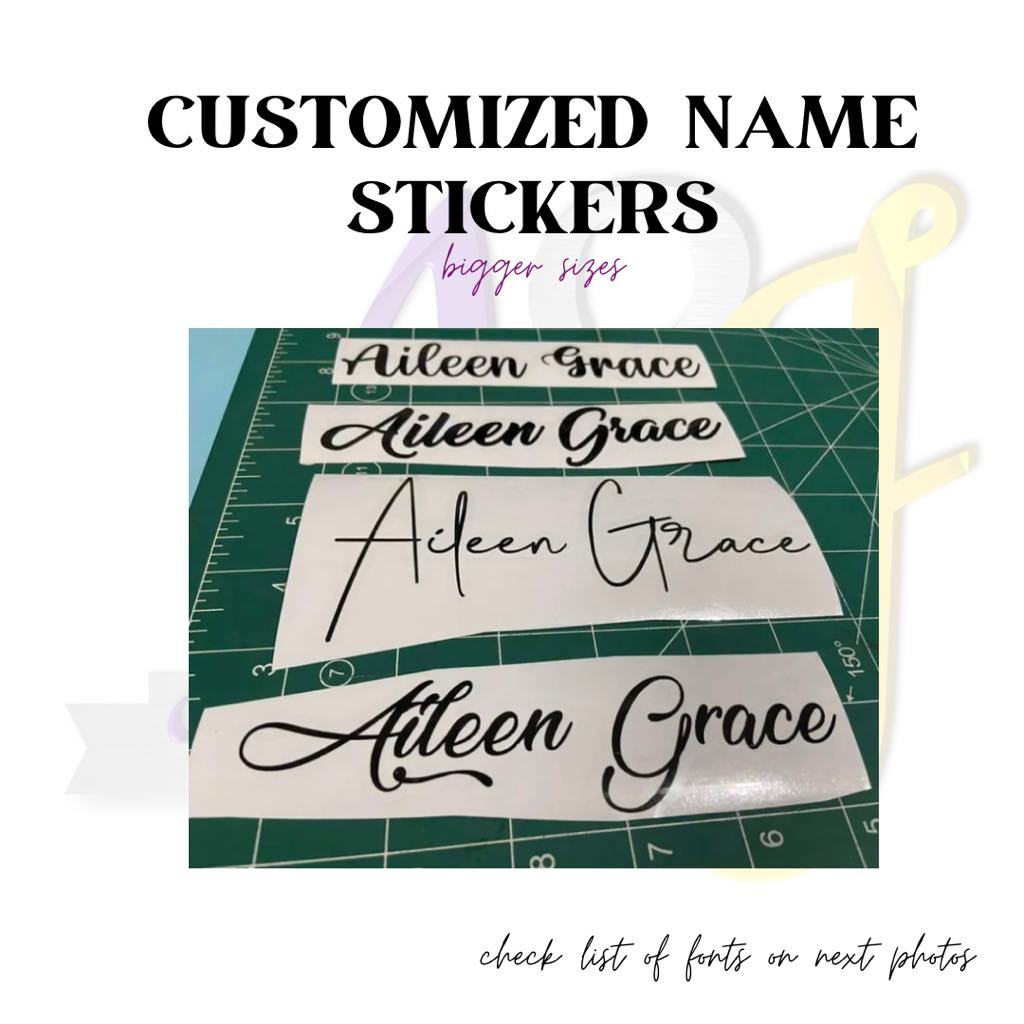Customized Name Stickers for Motorcycles, cars, etc | Shopee Philippines