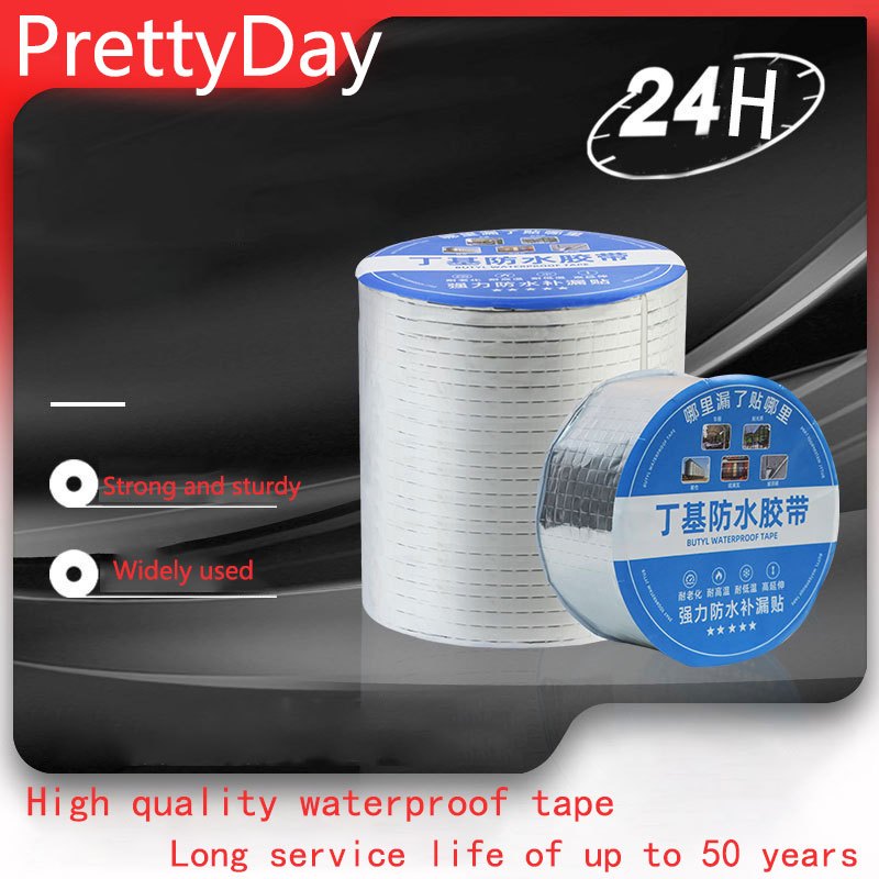 Aluminum Foil Butyl Waterproof Tape For roof leak Roof Sealant Wall ...