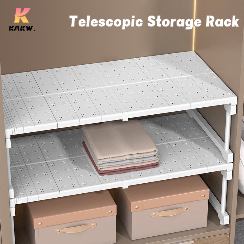 Versatile Closet Organizer Adjustable Layered Shelves For Enhanced ...