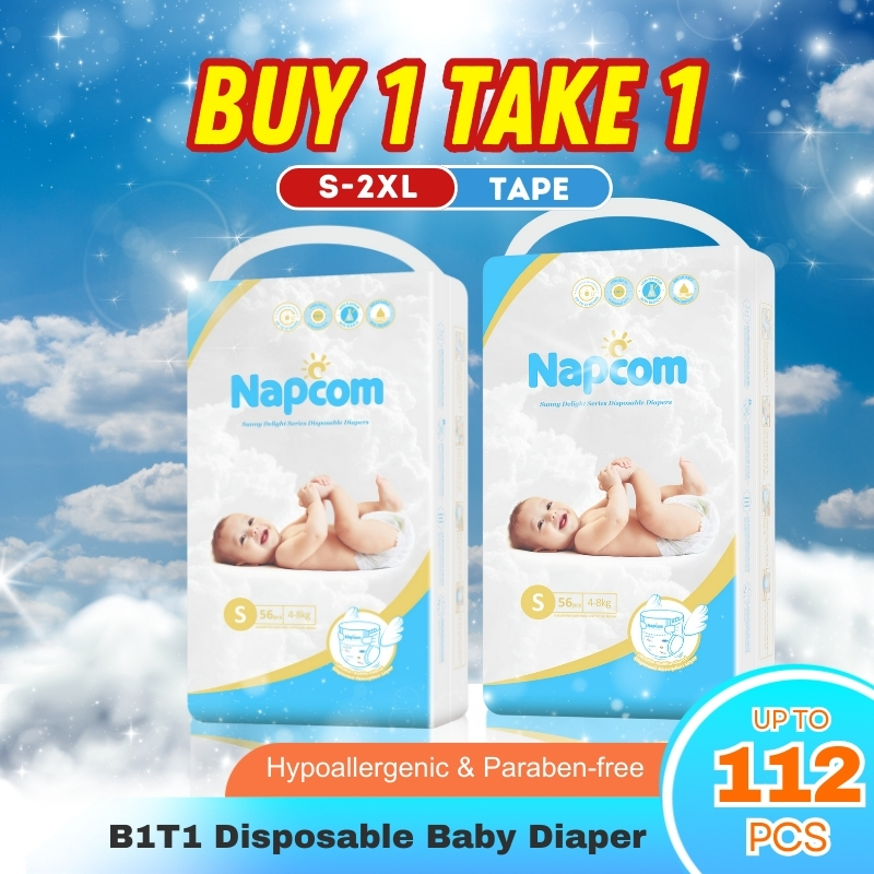 Napcom B1T1 Sunny Delight Series Diapers Hypoallergenic Ultrathin Leak ...