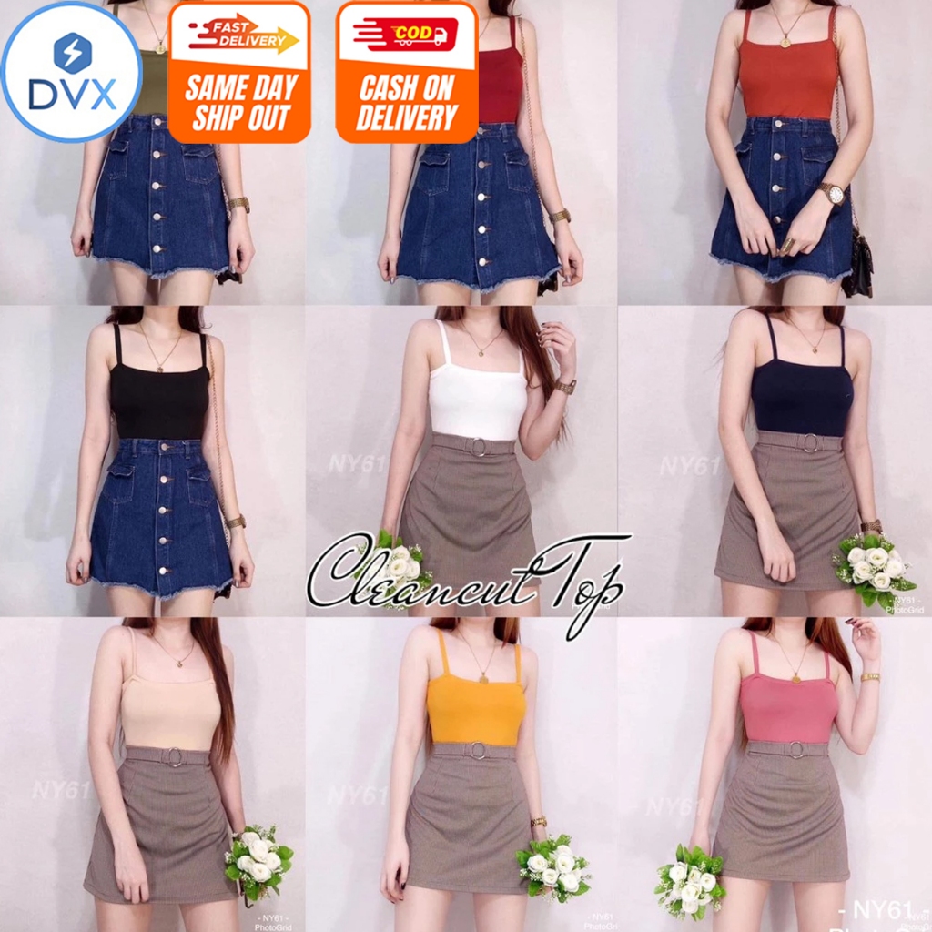 COD DVX #3727 Emily Ladies Spaghetti Strap Sexy Crop Top Women's Casual ...