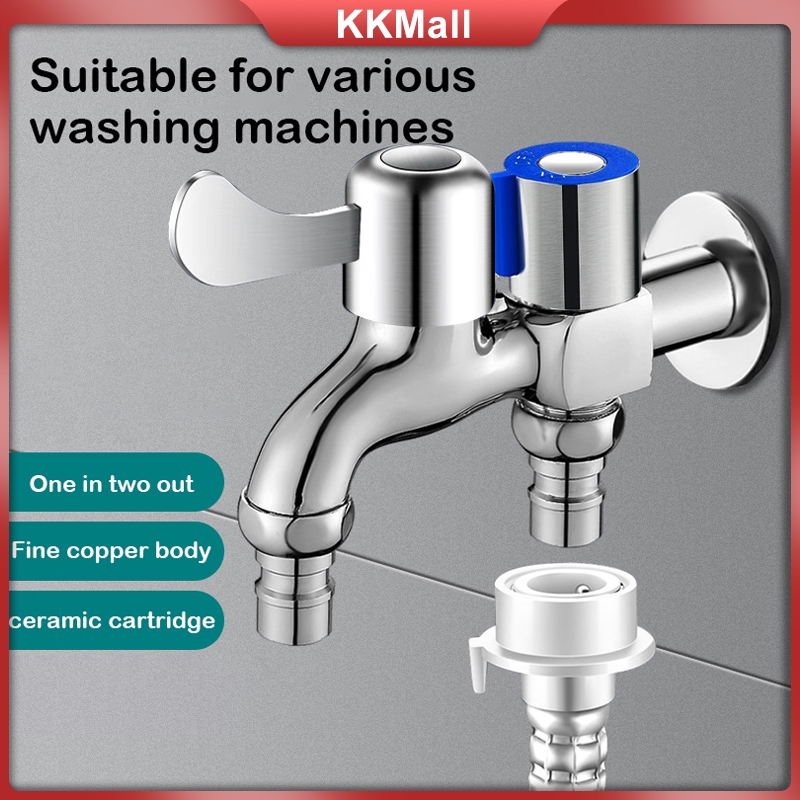 Stainless Steel Bathroom Faucet Kitchen Wall Mount Faucet Washing ...