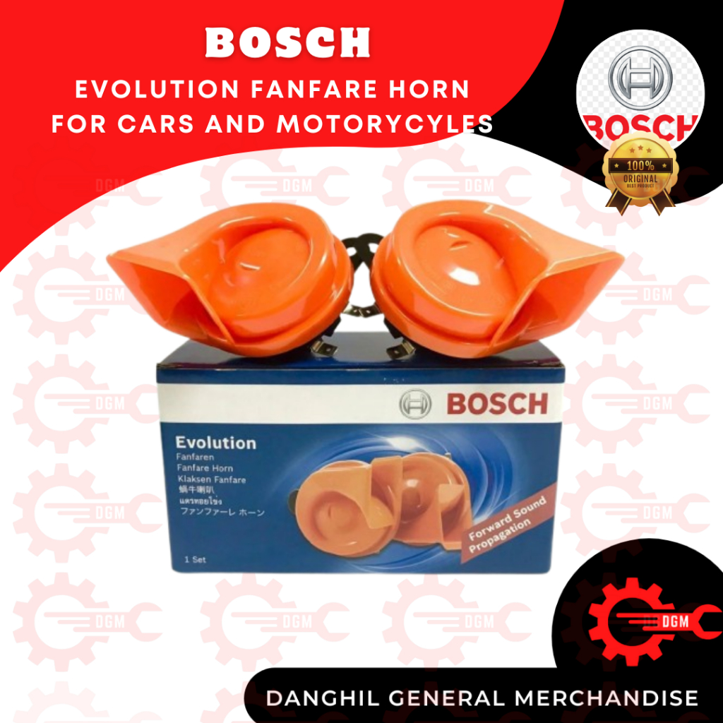 Bosch Evolution Fanfare Horn for Cars and Motorycyles - 2pcs | Shopee ...
