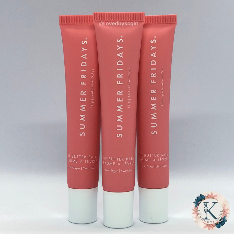 Summer Fridays Lip Butter Balm - Pink Sugar FULLSIZE/Unboxed/SOLD PER ...