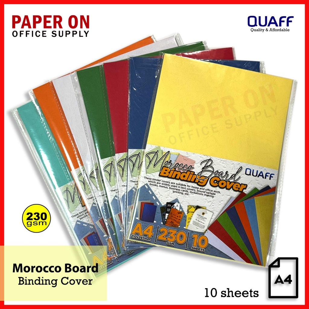 QUAFF Morocco Board Binding Cover A4 230gsm 10 sheets | Shopee Philippines