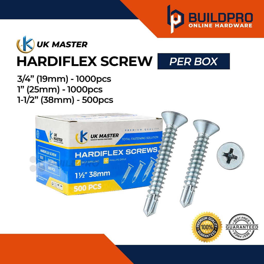 Hardiflex Screw/ Window Screw Per Box | Shopee Philippines