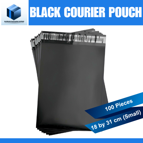 Platinum Small Black Courier Parcel Pouch Packaging 18 x 31 cm Size ...
