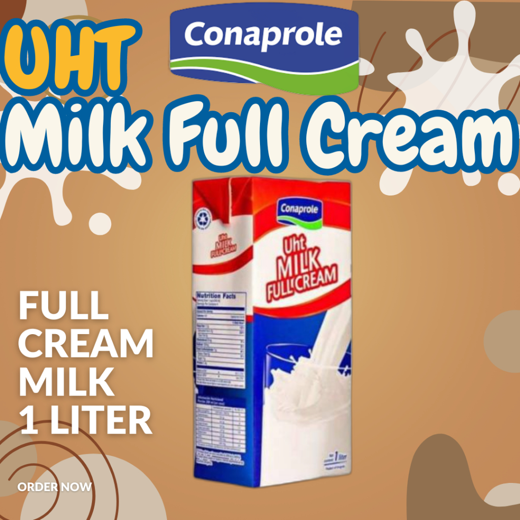 Conaprole UHT Full Cream Milk 1L Pack & 1L x 3 Pack | Shopee Philippines