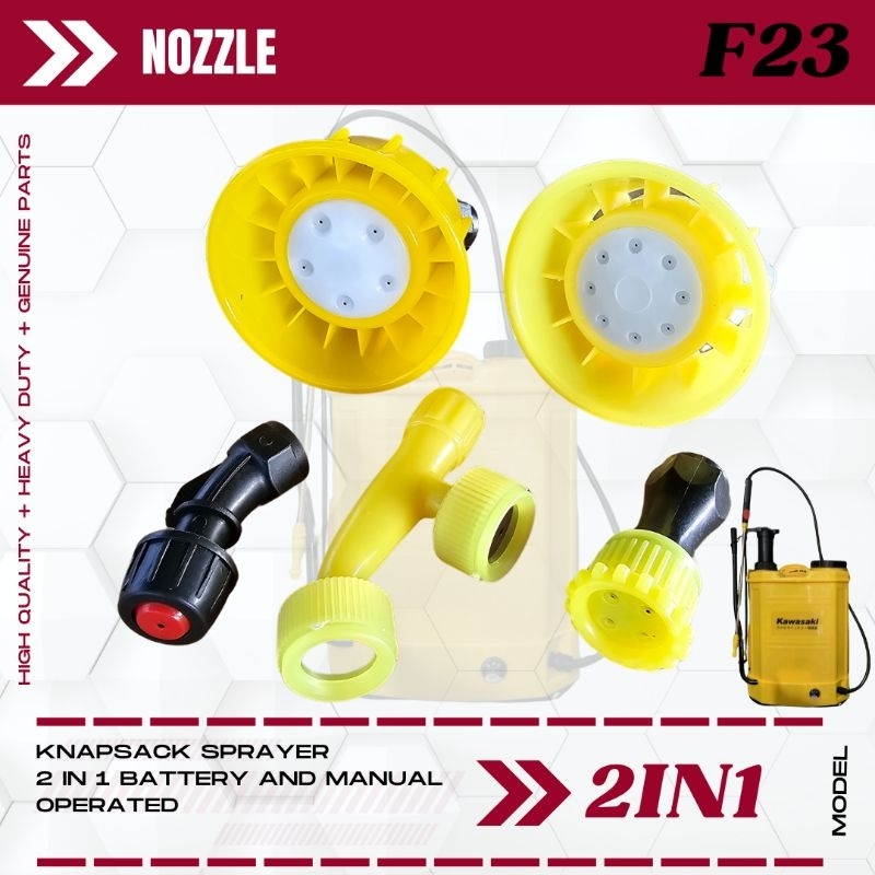 Nozzle Knapsack Sprayer 2 in 1 Battery and Manual Operated | Shopee ...