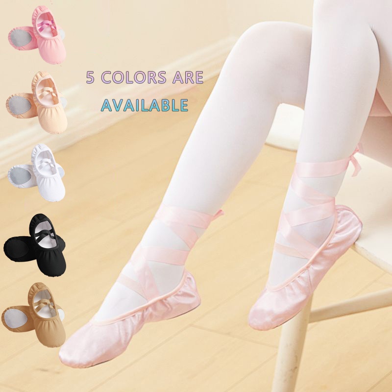 ST Ballet Shoes for Kids Adult Canvas Dance Shoes Women Sneakers Class ...