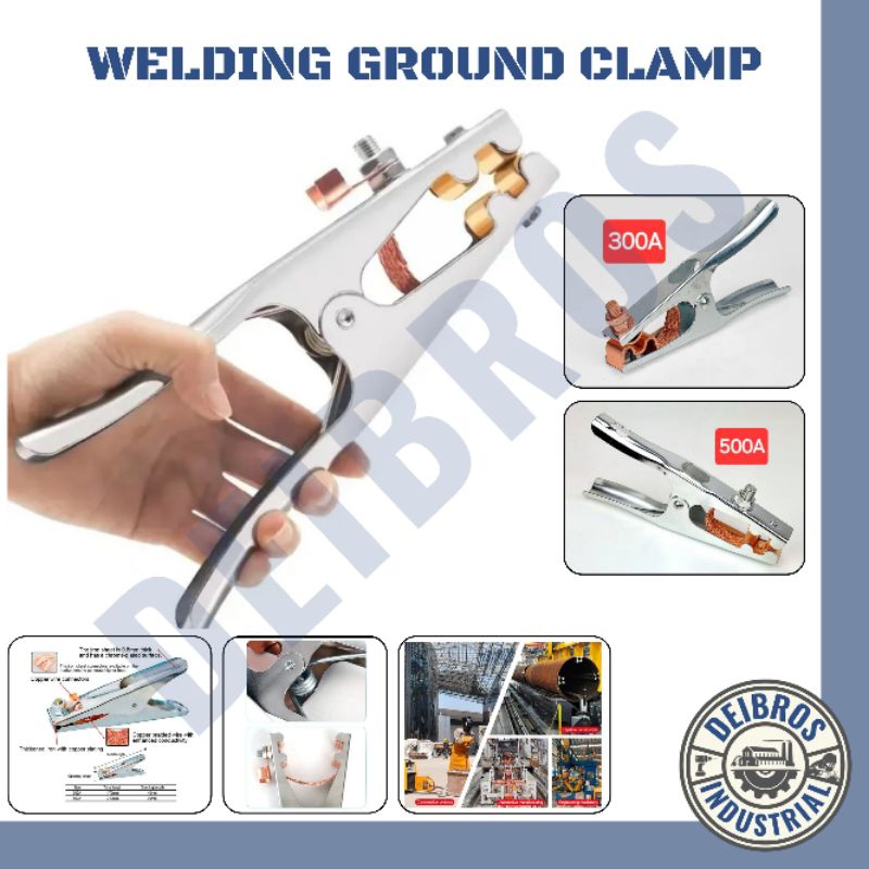 Welding Ground Clamp (300A & 500A) for Electric Welding | Shopee ...