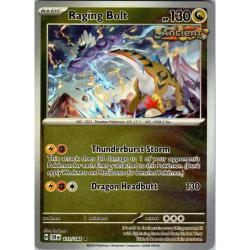 Pokemon TCG Raging Bolt 111/142 Stellar Crown SCR | Shopee Philippines