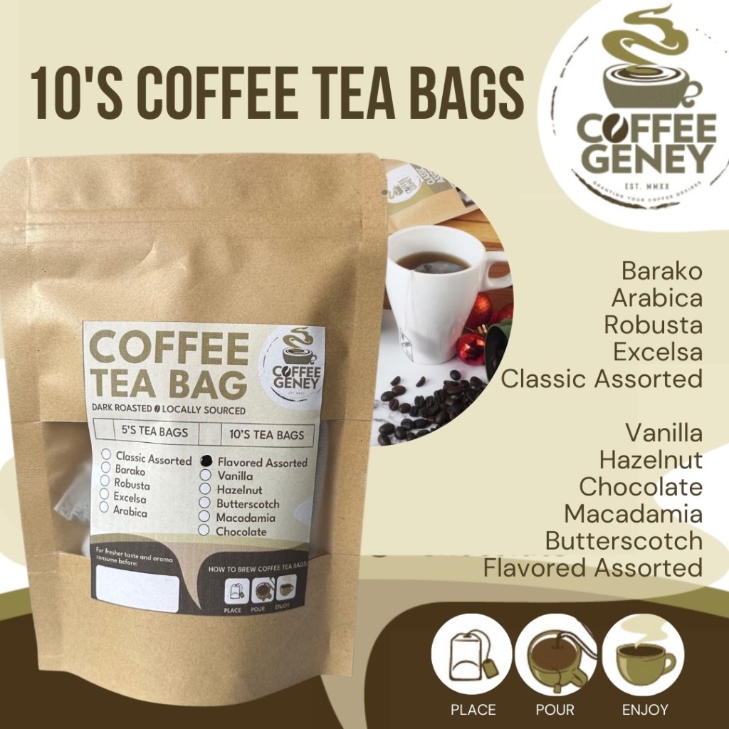 10's Coffee Tea Bags (10 Coffee Tea Bags, 9 Coffee Flavors) Coffee ...
