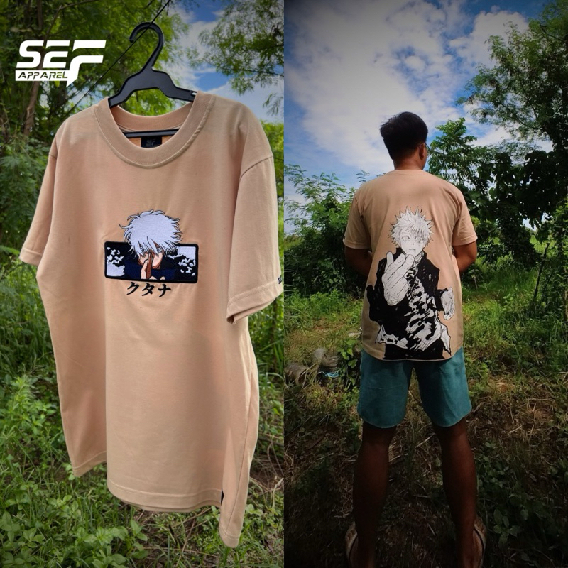 Sef Apparel Embroidered Anime Inspired Gojo Saturo JJK | Shopee Philippines