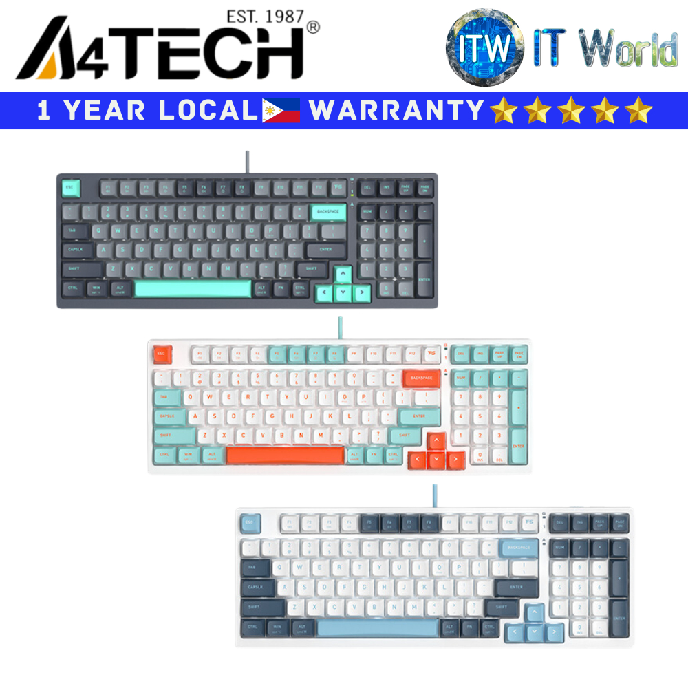 Itw | A4Tech Keyboard FS300 Fstyler Collection Hot-Swappable Mechanical ...