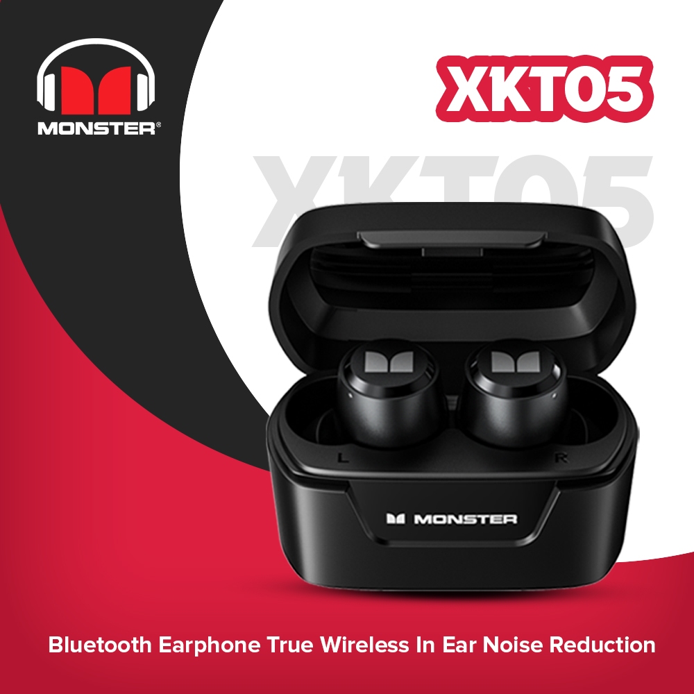 Monster XKT05 Bluetooth Earphone True Wireless In Ear Noise Reduction ...