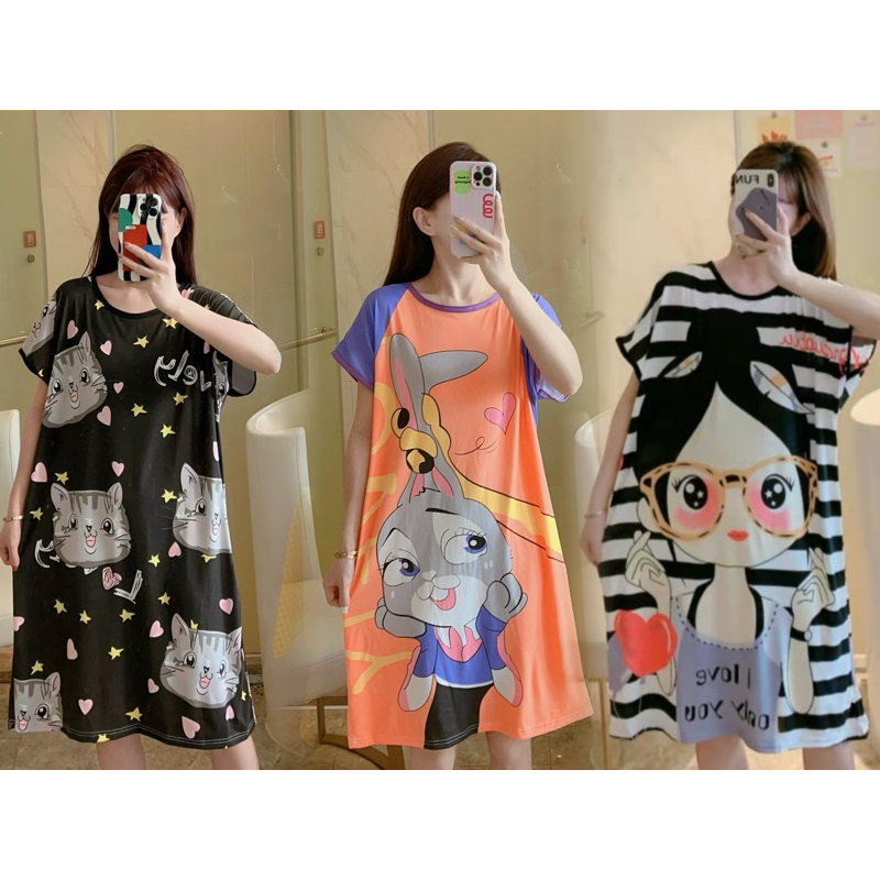 Korean desgin big size( XL_3xL )adults daster /sleep dress /Pregnant ...