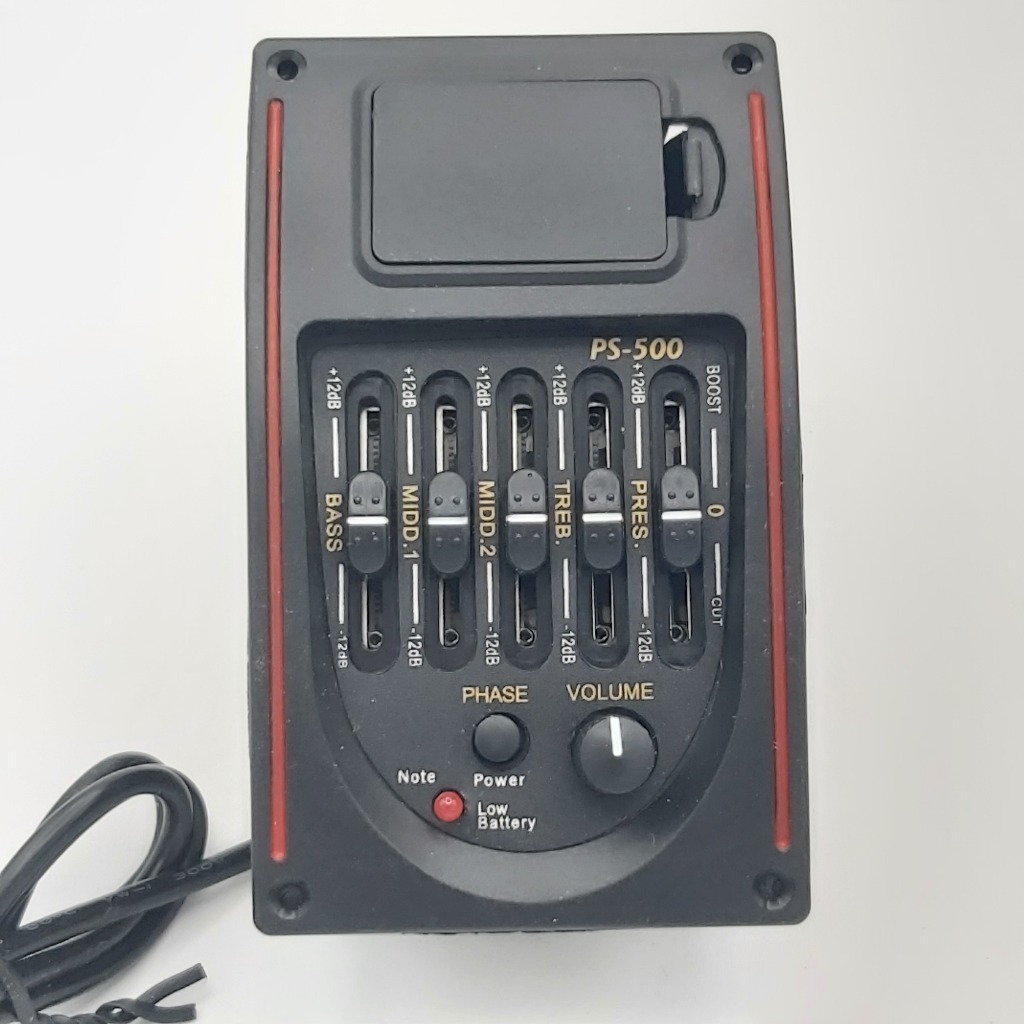 Acoustic Guitar Equalizer 5-Band Tone Controls Tuner PS-500 EQ Preamp Equalizer | Shopee Philippines