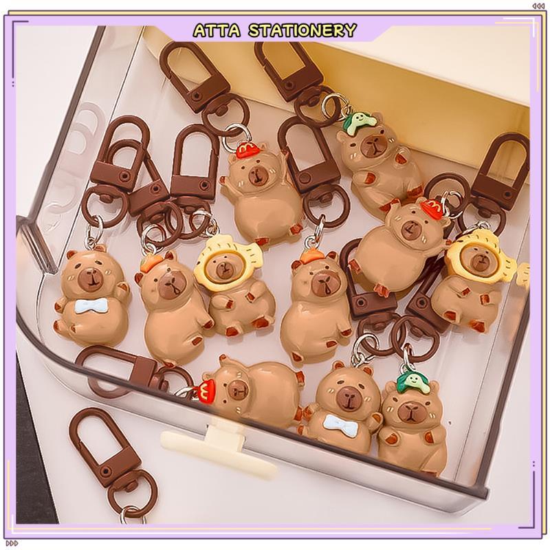 1PC INS Cartoon Capybara Keychain Bag Mini Keychains Pendant Decoration ...