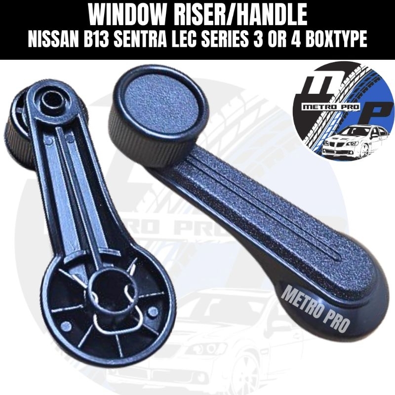 Window Riser/Handle Nissan B13 Lec Sentra Boxtype BLACK Made in Taiwan ...