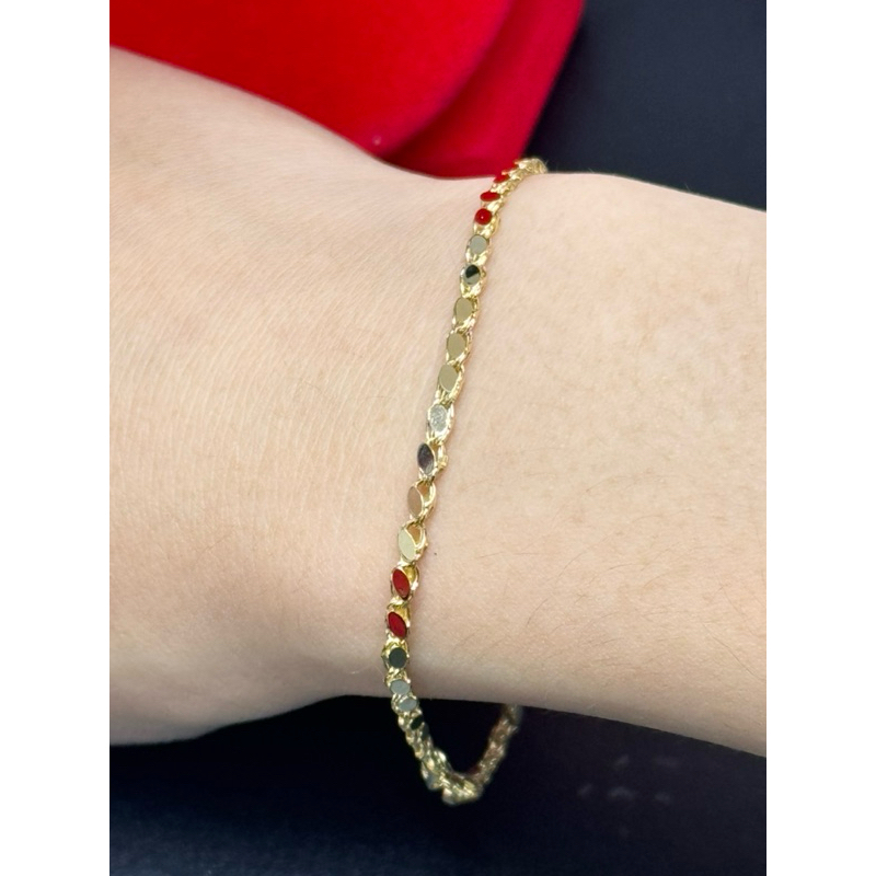 Saudi 18k Gold Damascus Bracelet Pawnable | Shopee Philippines