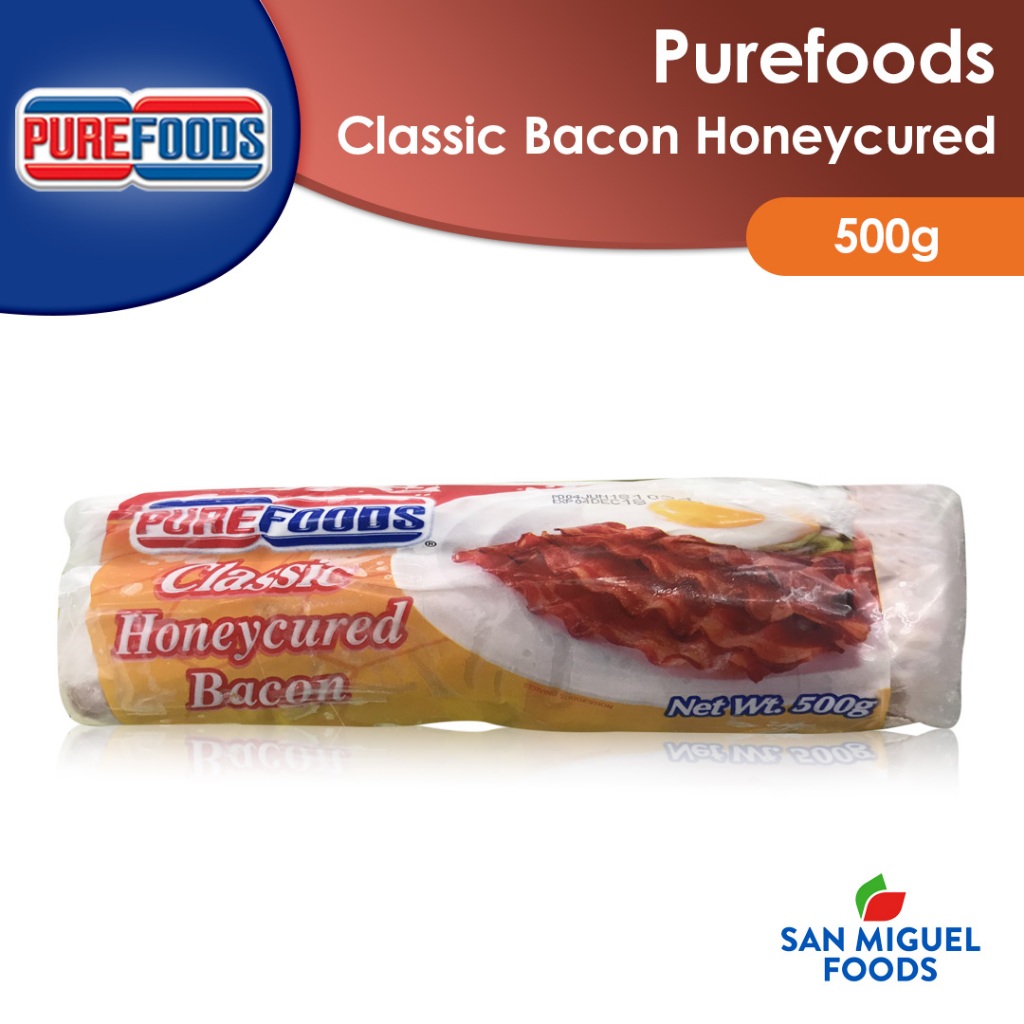 Purefoods Bacon Honeycured 500G | Shopee Philippines