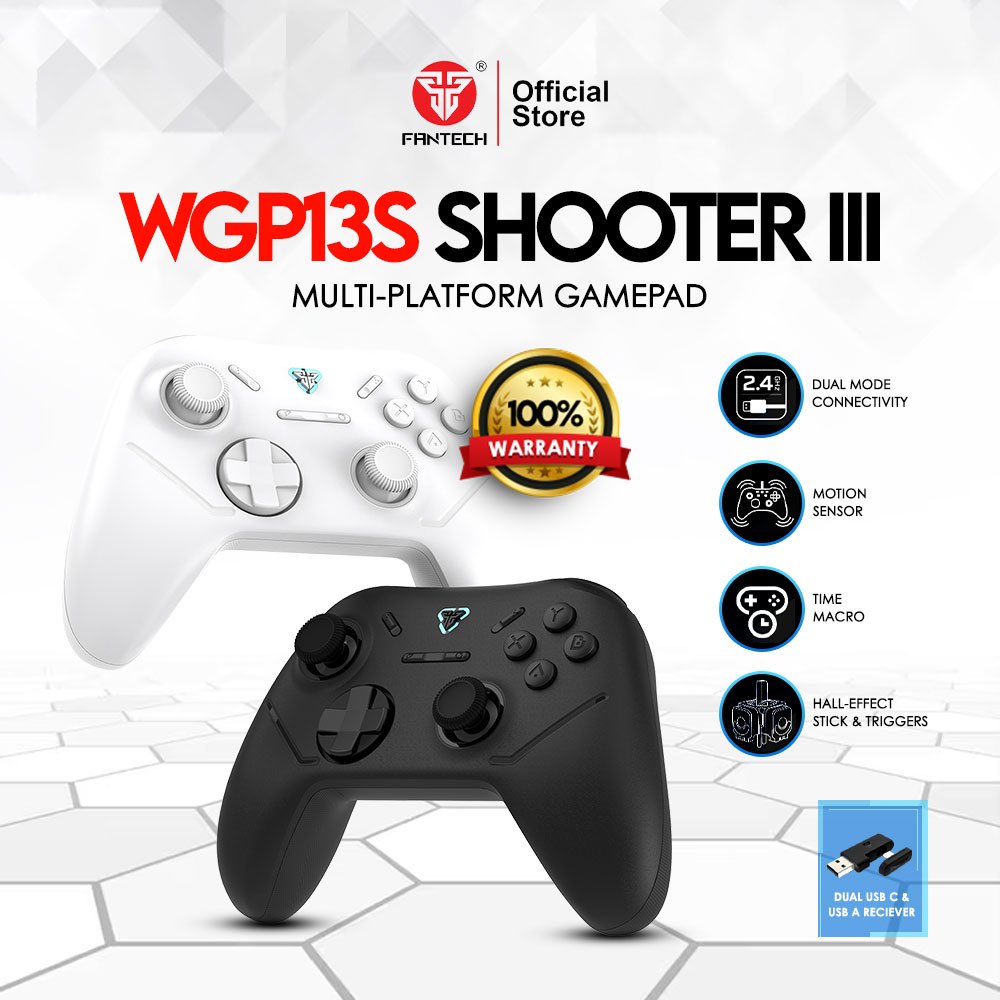 Fantech WGP13S Shooter III Multi-Platform Gamepad Wired & 2.4 Ghz ...
