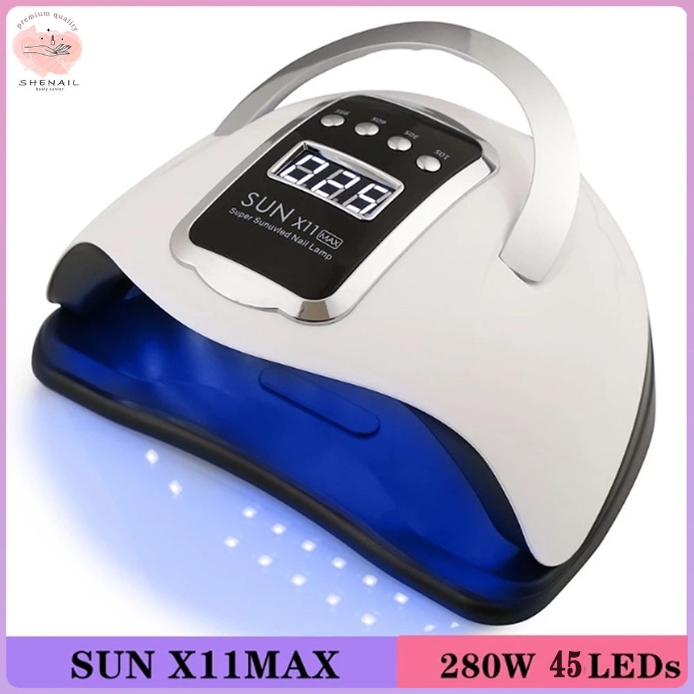 280W SUN X11 MAX UV LED Nail Dryer LAMP 45 LEDs Light Gel Polish Professional Timer Auto Sensor ...