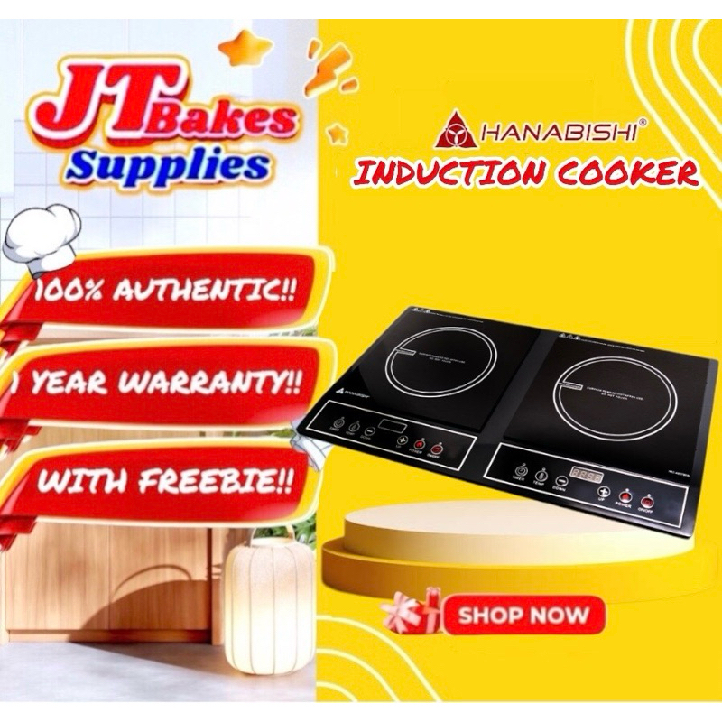 Hanabishi Twin Induction Cooker HIC400TWIN with Freebie | Shopee ...