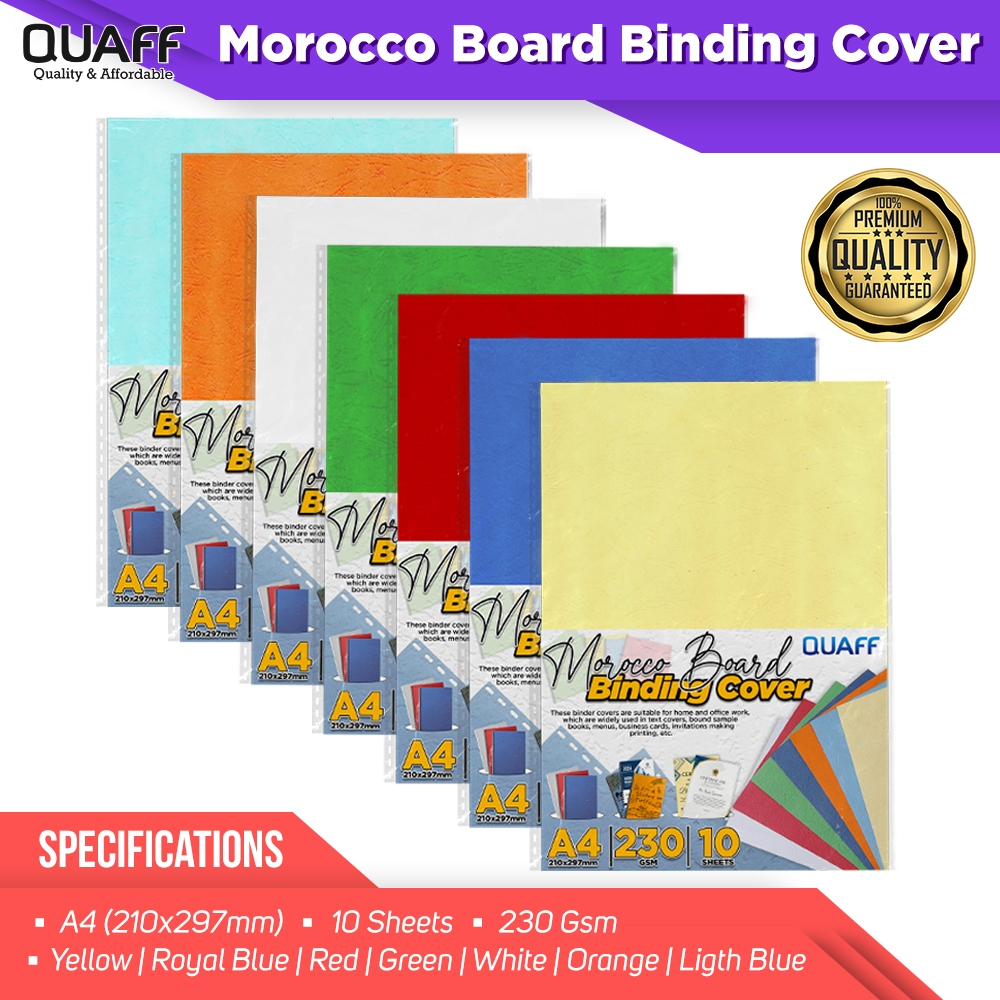QUAFF Morocco Board Binding Cover 230gsm (10sheets) | Shopee Philippines