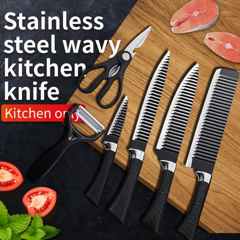 Multifunction Kitchen Knives Non-Stick Coating stainless kitchen tool ...