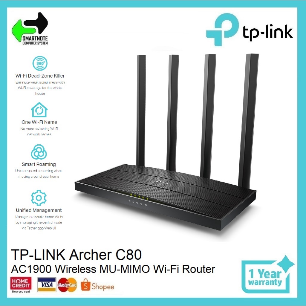 TP-LINK Archer C80 AC1900 Wireless MU-MIMO Wi-Fi Router | Shopee Philippines
