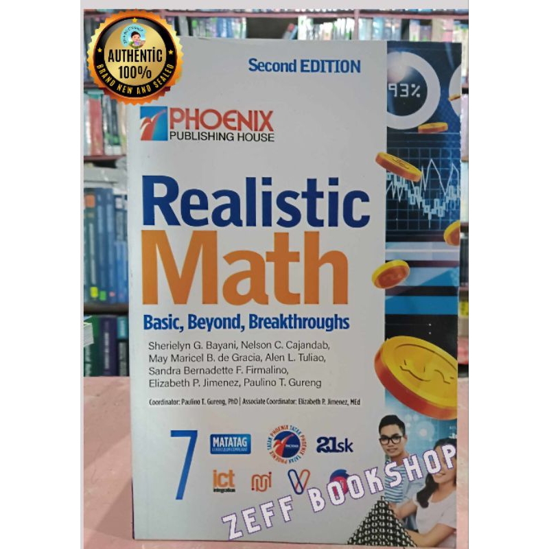 Realistic Math 2nd Edition 2024 Grade 7 Matatag by Phoenix | Shopee ...