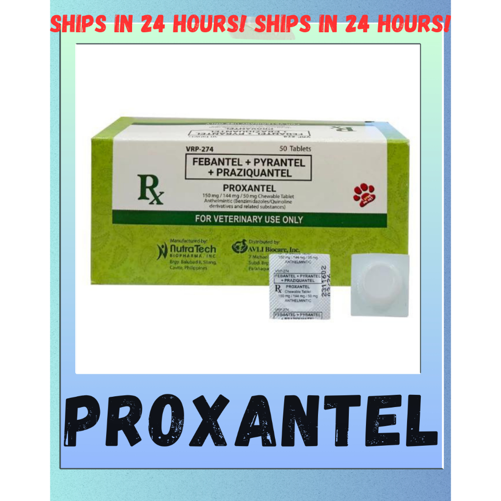 PROXANTEL DEWORMER TABLETS WITH STICKER SOLD PER PIECE Deworming Tablet ...