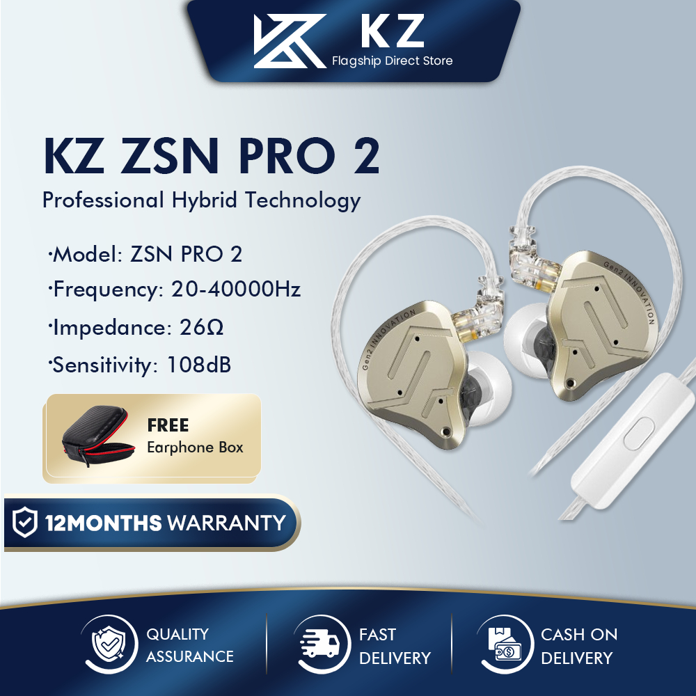 KZ ZSN Pro 2/KZ ZSN Pro X Professional Hybrid Technology In-Ear Monitor ...
