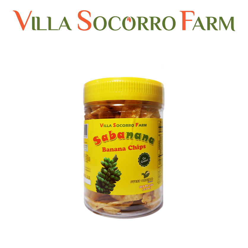 Villa Socorro Farm Sabanana Banana Chips Sweet Original 150 grams ...