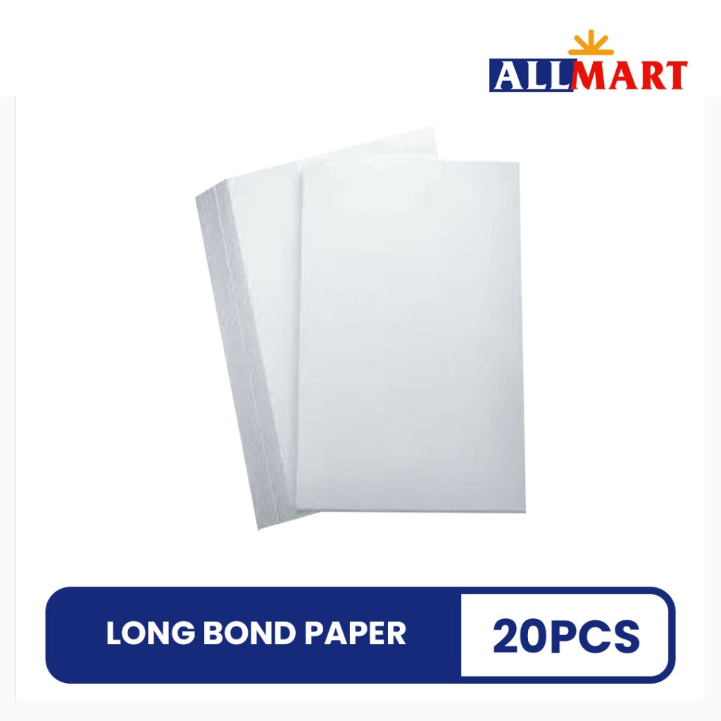 Long Bond Paper 20pcs - AllMart Online Grocery | Shopee Philippines