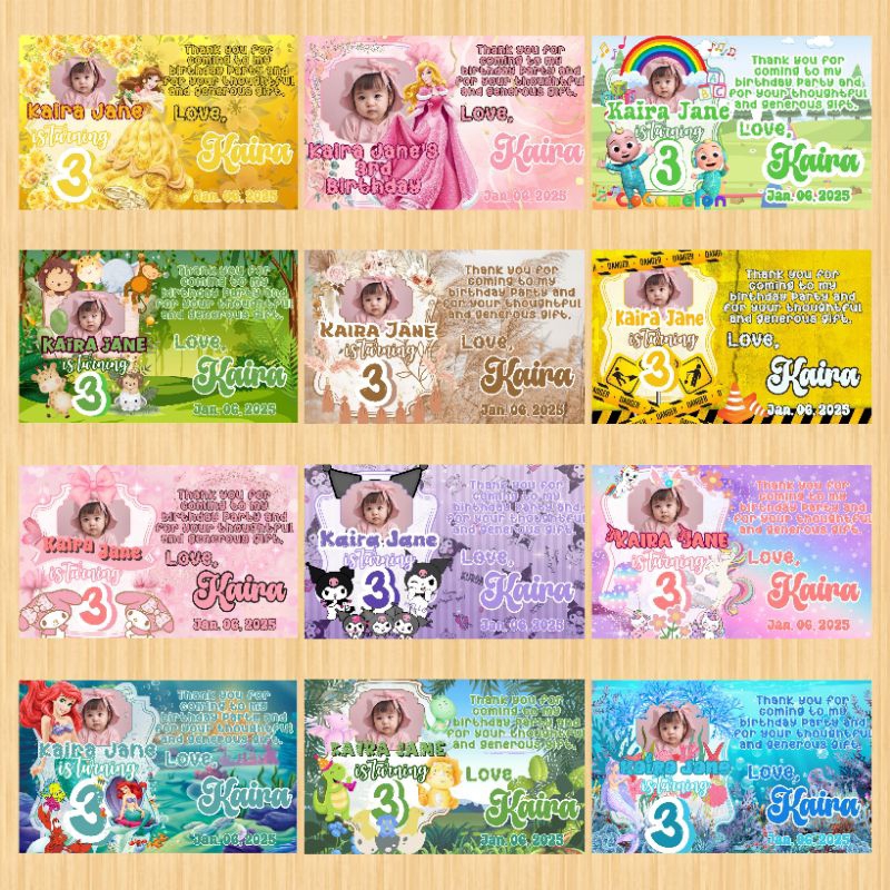 Personalized- Customized Ref/Fridge Magnet - All Occasion ( Min 9pcs ...