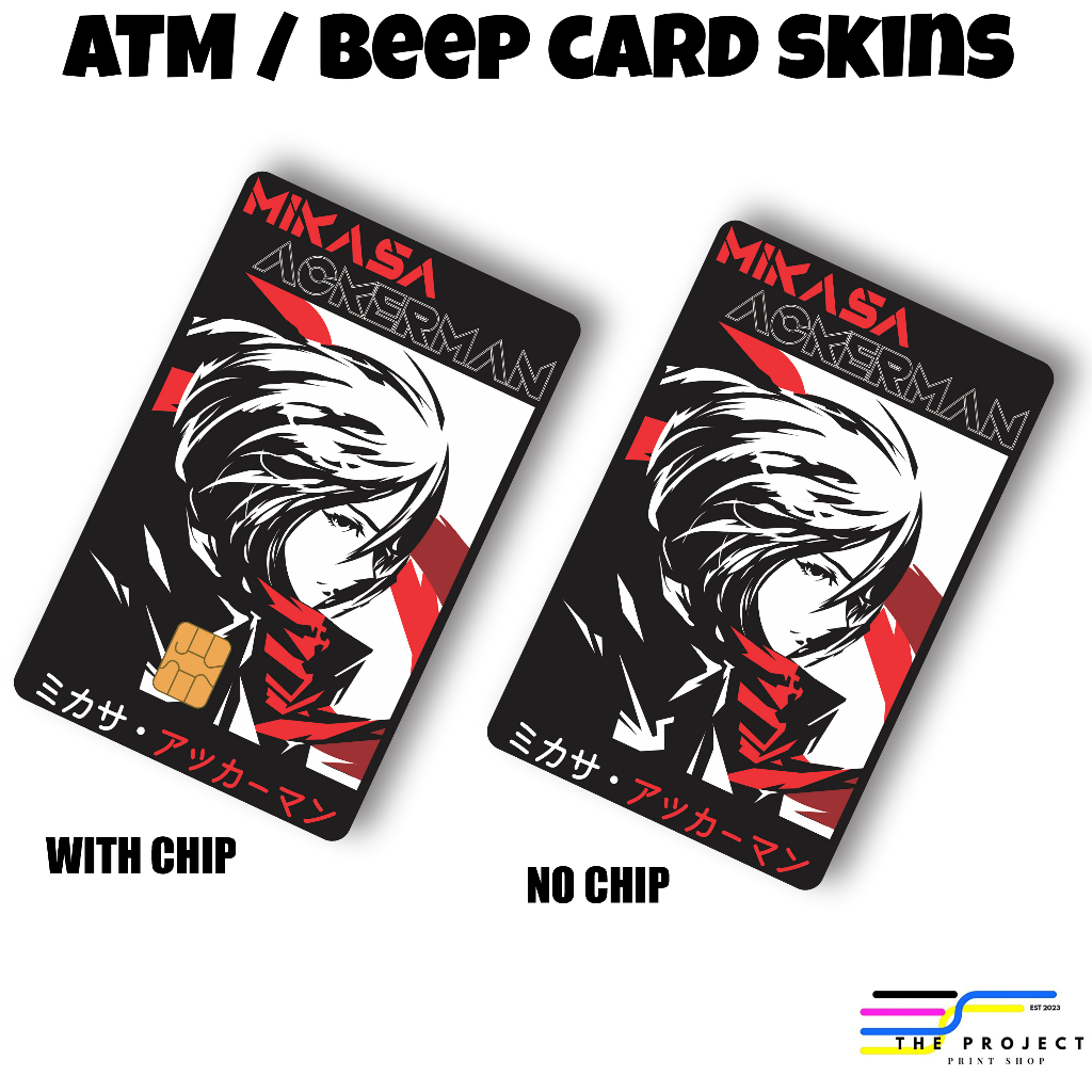 ATM/Beep Card Skin Stickers ATTACK ON TITAN. High Quality Vinyl Sticker ...