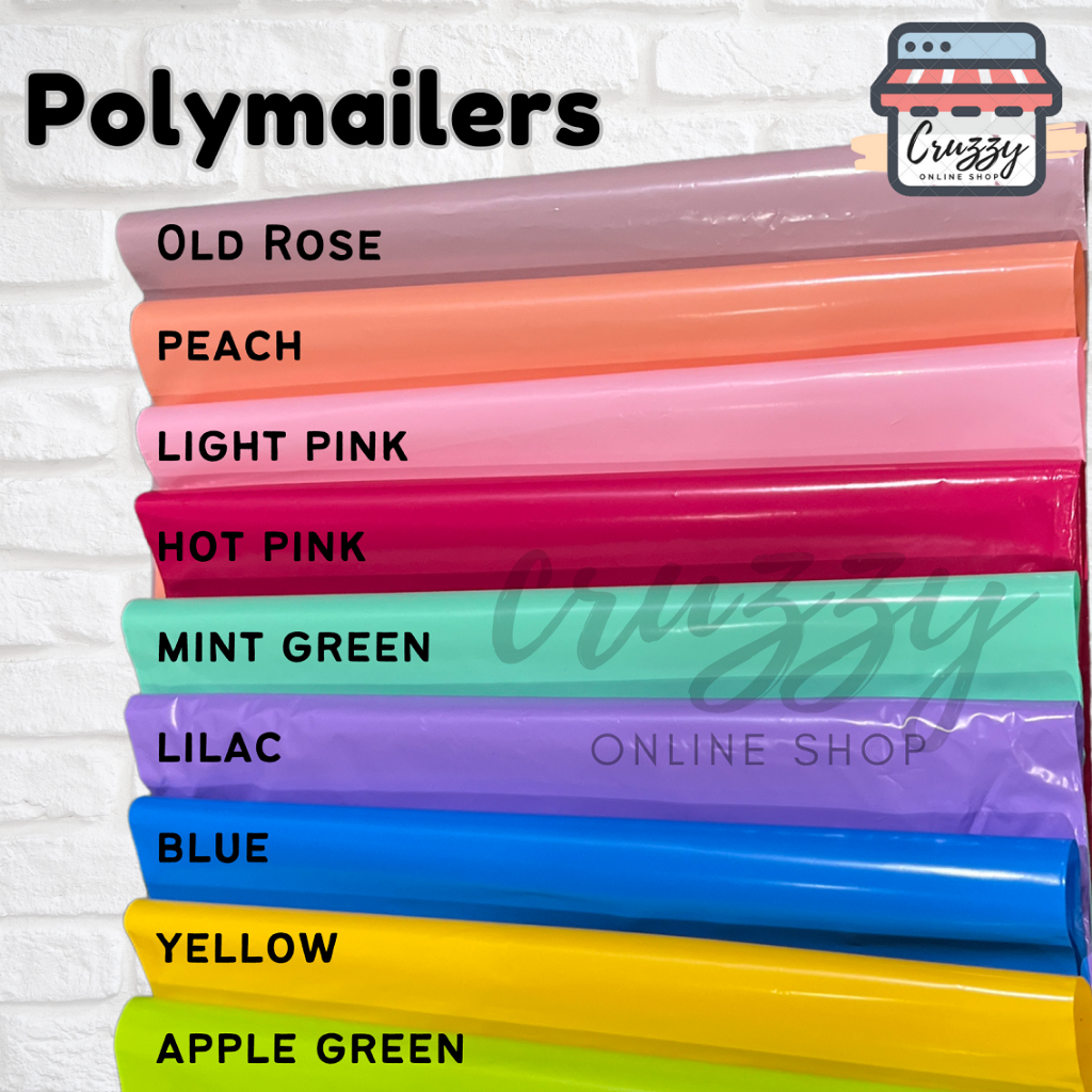 (47-50pcs) Polymailer Shipping Bags / Poly Mailer / Plastic / Colored ...